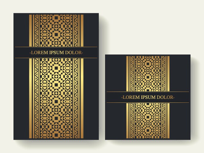 Luxury ornamental book cover design Royalty Free Vector