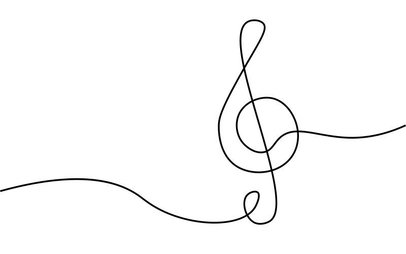 Continuous Line Music Note Vector Images (over 770)