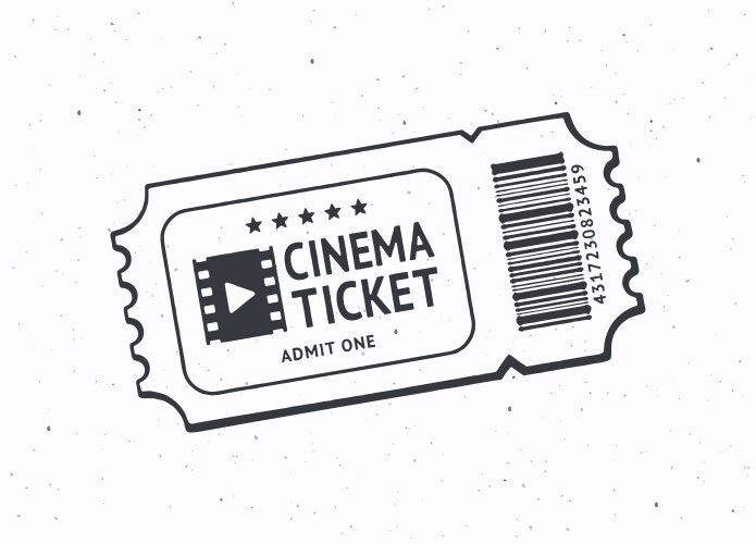 Admit one pink ticket Royalty Free Vector Image