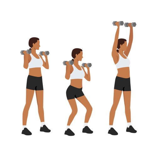 Woman doing leg press exercise on machine flat Vector Image