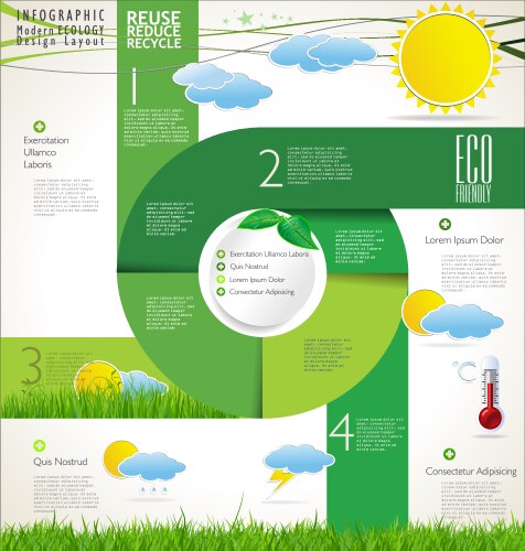 Modern weather forecast design layout Royalty Free Vector