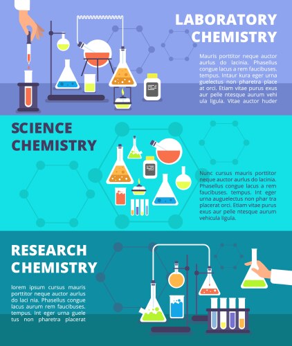 Diagnostic laboratory poster with lab equipments Vector Image