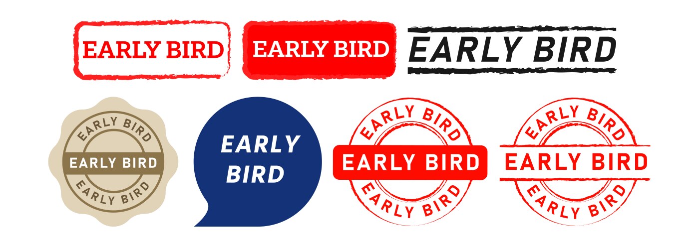 Early Bird Vector Images (over 1,600)