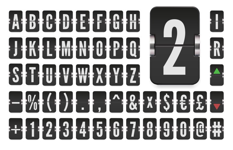 Flip Numbers Vector Images (over 2,400)