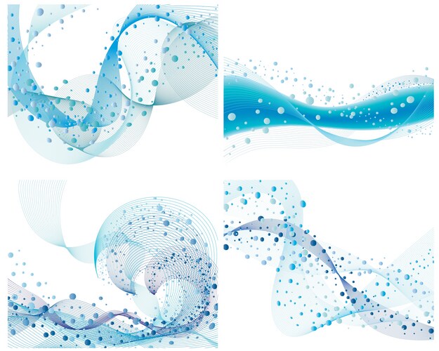 Water backgrounds Royalty Free Vector Image - VectorStock
