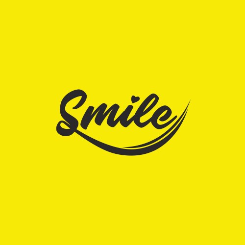 Smile icon logo design happy emoticon Royalty Free Vector