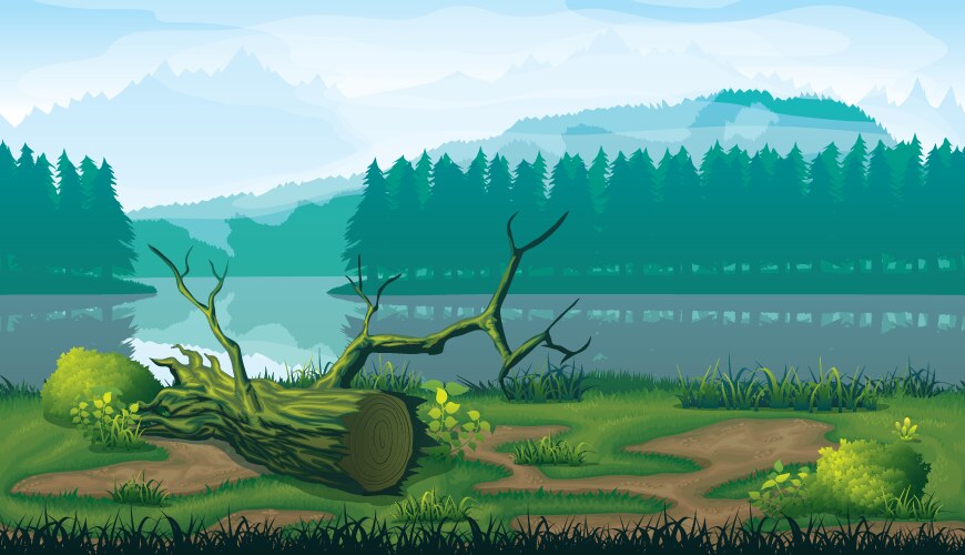 Cartoon Lake Background Vector Images (over 16,000)