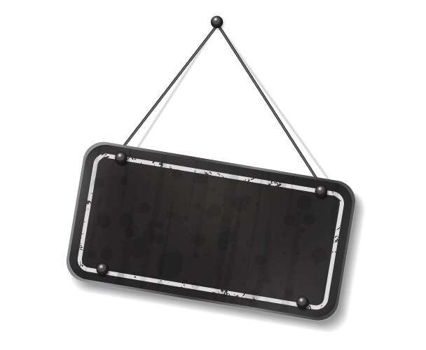 Vintage old black sign with grand opening text Vector Image