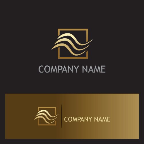 Frozen ice flower logo Royalty Free Vector Image