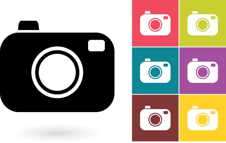 Camera shutter aperture Royalty Free Vector Image