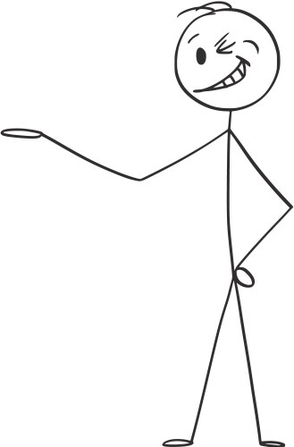 Smiling Stickman Vector Images (over 2,200)
