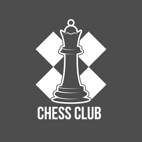 Chess labels badges and design elements Royalty Free Vector