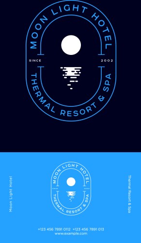 Moon logo Royalty Free Vector Image - VectorStock