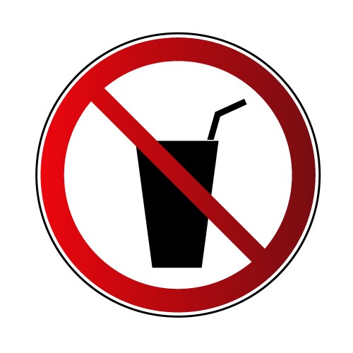 No sign isolated on transparent background Vector Image