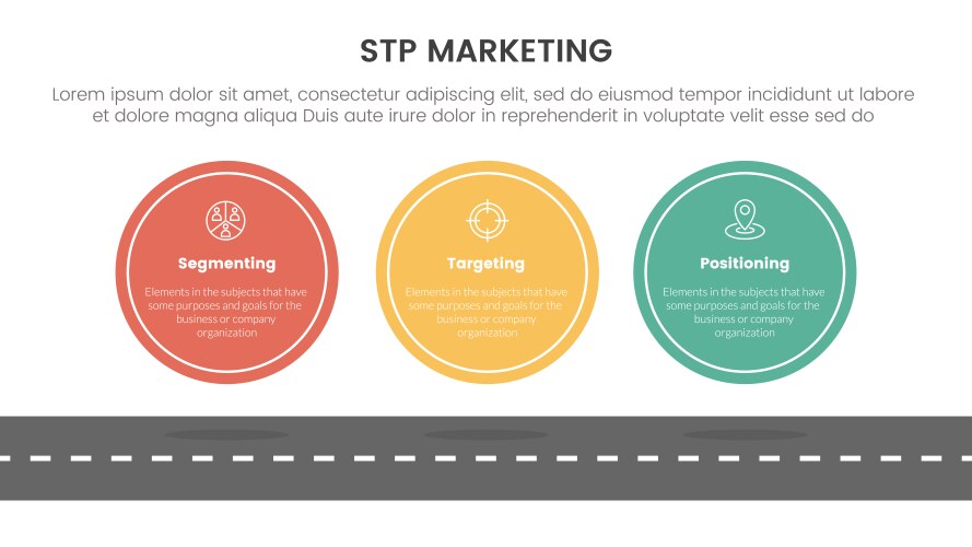 Stp marketing strategy model for segmentation Vector Image