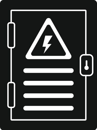 Light breaker icon simple box panel Royalty Free Vector