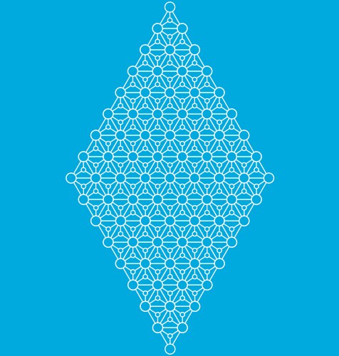 Geometric interlaced pattern Royalty Free Vector Image