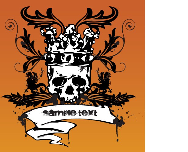Grunge Skull Vector Images (over 25,000)