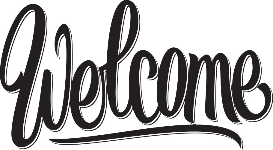 Hand Lettering Welcome Vector Images (over 6,800)