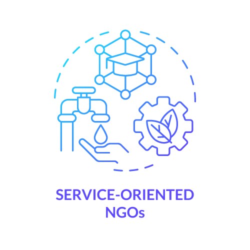 Different learning experiences blue gradient Vector Image