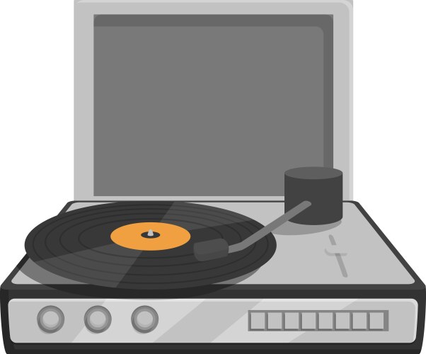 Simplistic graphic of a classic vinyl Royalty Free Vector