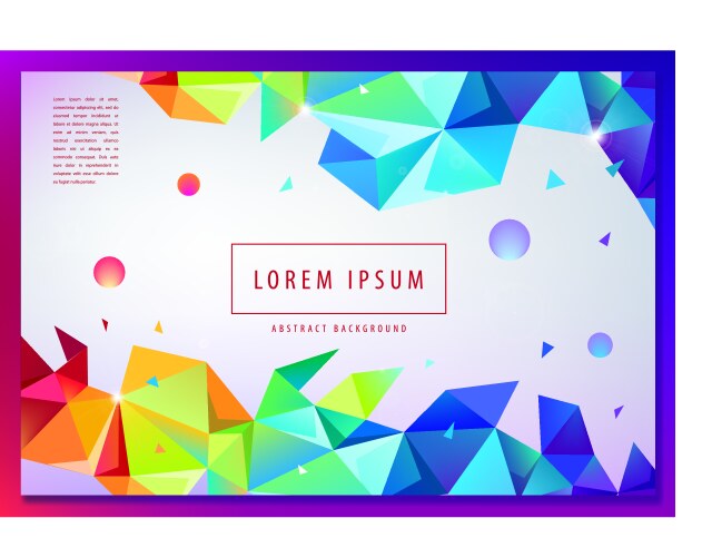 Abstract geometric shapes web design page Vector Image