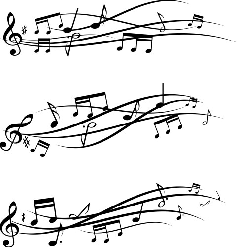 Music notes Royalty Free Vector Image - VectorStock