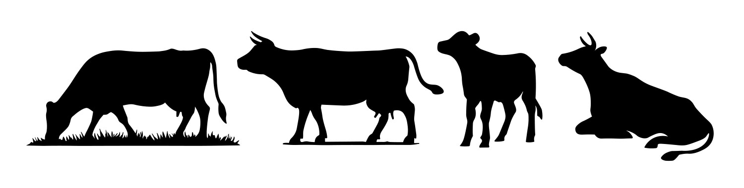 Cattle Grazing Icon Vector Images (over 2,100)