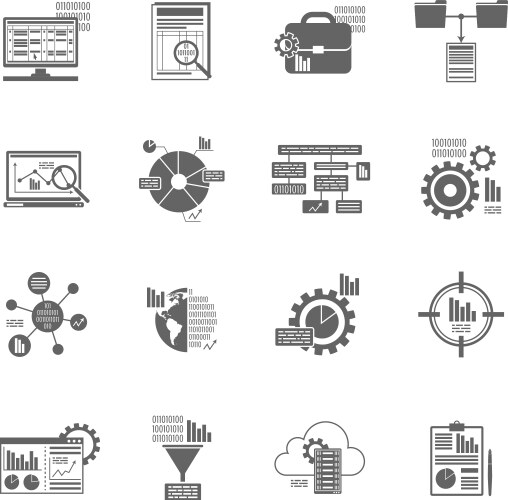 Data Icons Vector Images (over 1 million)