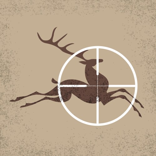 Deer symbol Royalty Free Vector Image - VectorStock