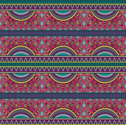 Tribal striped seamless pattern Royalty Free Vector Image