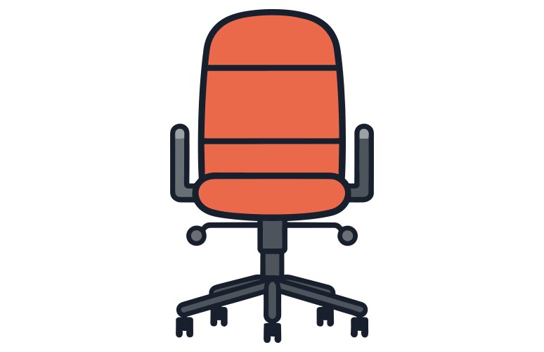 Office chairs Royalty Free Vector Image - VectorStock