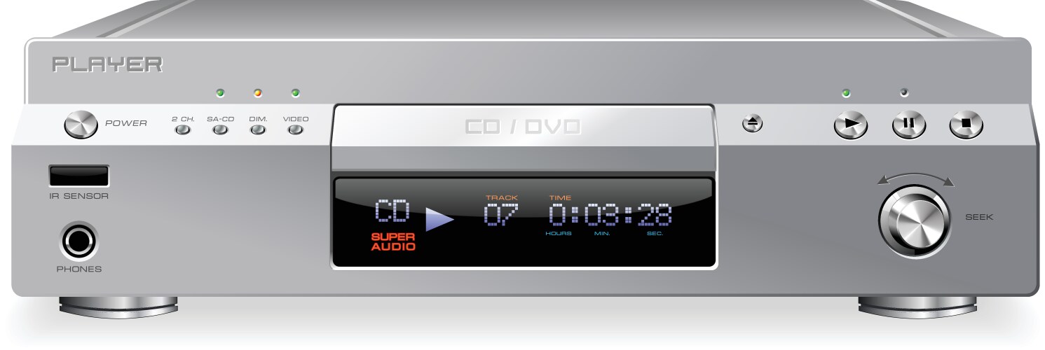 Cd player Royalty Free Vector Image - VectorStock