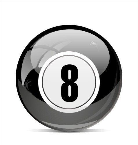 Pool ball with angry face blue color number 10 Vector Image