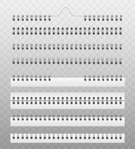 Template notebook empty flipchart with a spring Vector Image