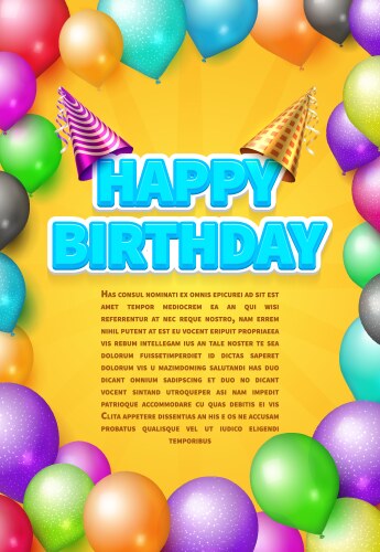 Happy birthday topic image 4 Royalty Free Vector Image