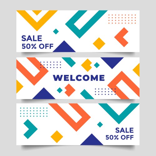 Abstract banner background modern design Vector Image