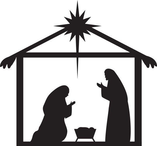 Nativity scene Royalty Free Vector Image - VectorStock