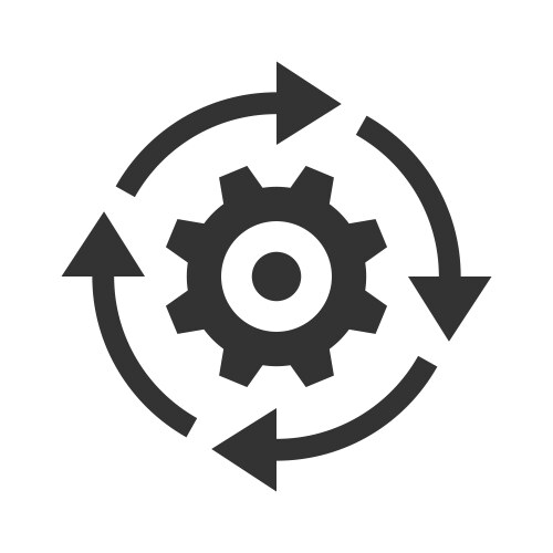 Workflow progress sign Royalty Free Vector Image