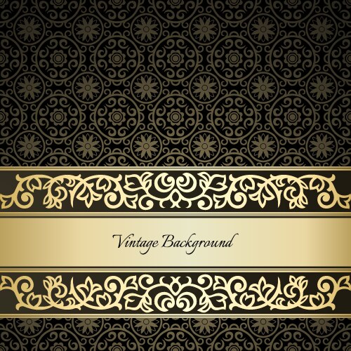 Luxury gold template Royalty Free Vector Image