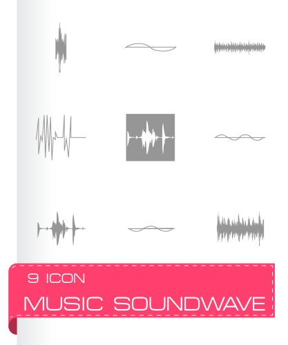 Musical pulse audio equalizer technology Vector Image