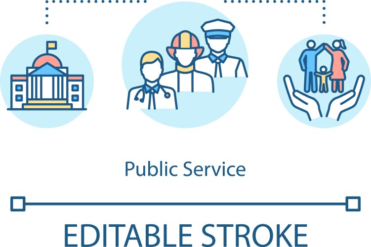 Notary public service isolated cartoon Royalty Free Vector