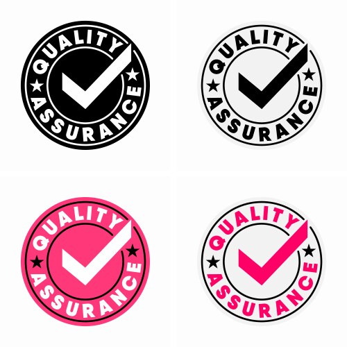 Collection monochrome quality insignia badge Vector Image