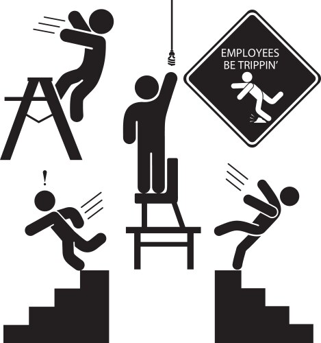 Man moving box actions postures stick figure Vector Image