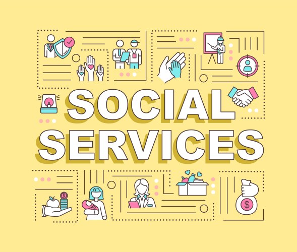 Social roles word concepts banner Royalty Free Vector Image