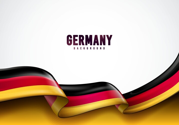 German flag wavy abstract background Royalty Free Vector
