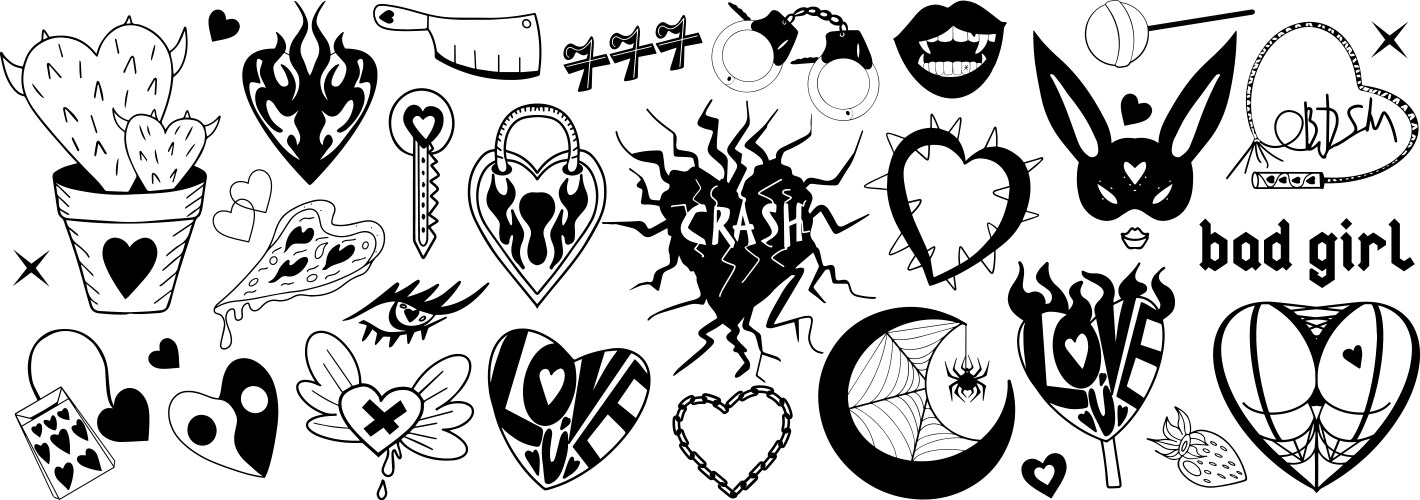 Aesthetic Stickers Vector Images (over 4,500)
