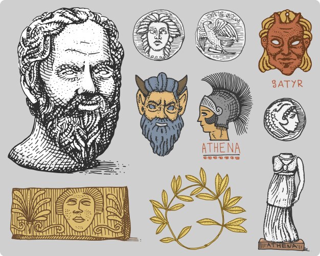 Ancient Greece Symbols Vector Images (over 22,000)