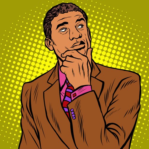 Business Thinker Pose Vector Images (83)