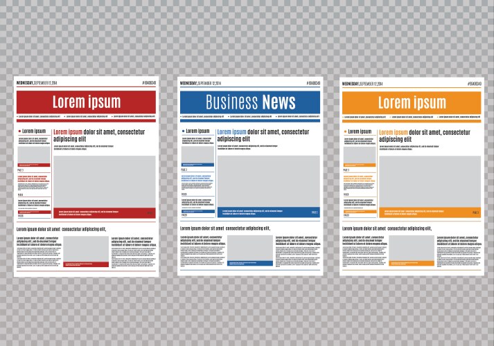 Newspaper Mockup Vector Images (over 790)